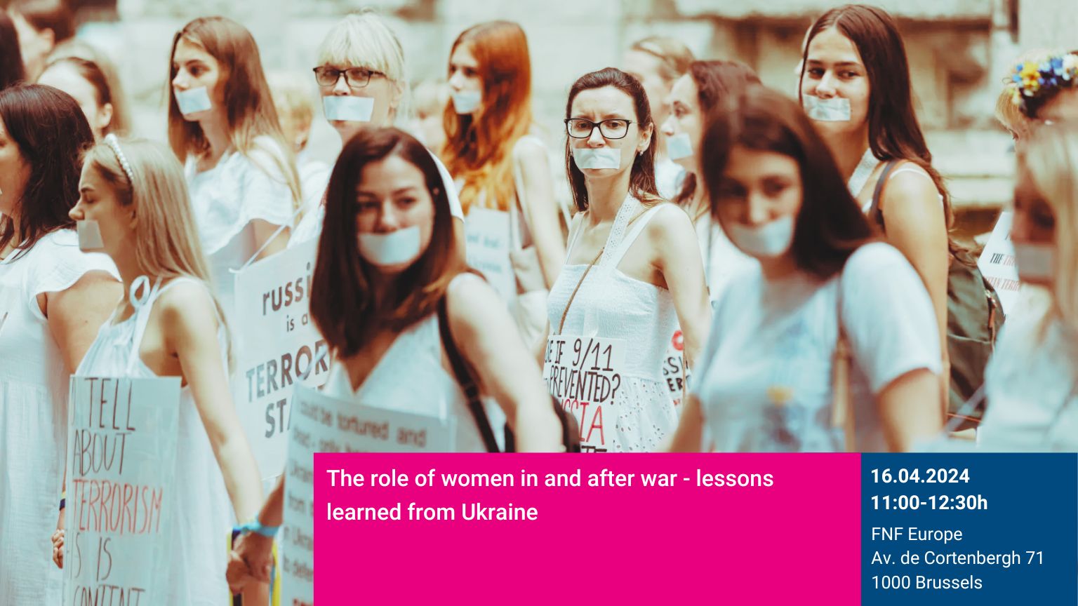 Event: (16.4.2024) The role of women in and after war - lessons learned from Ukraine