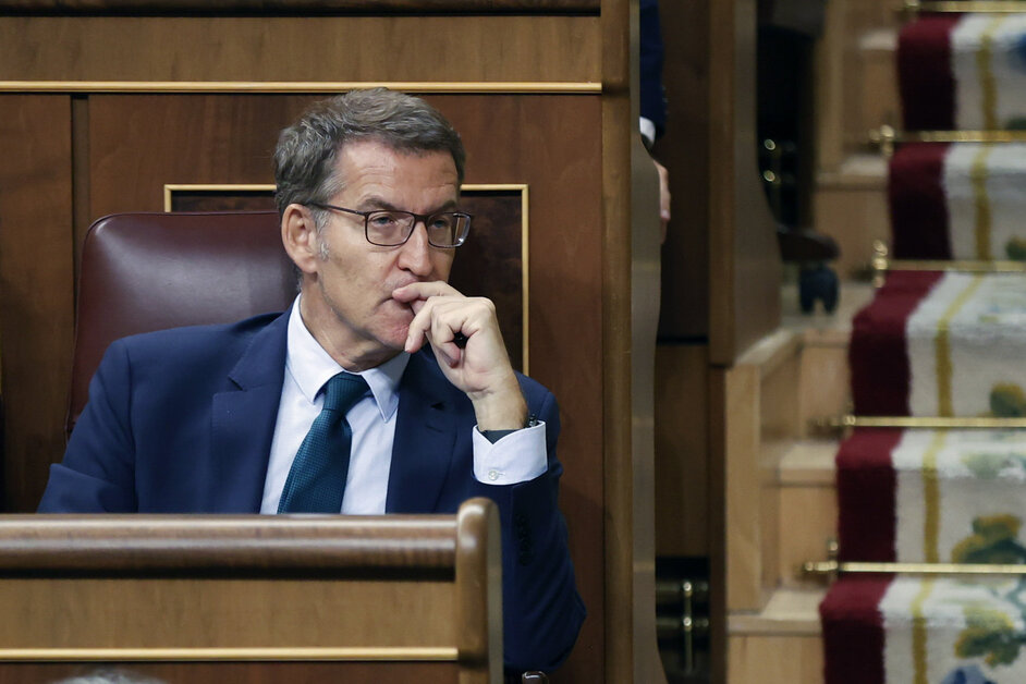 ESPAÑA: Mehr Show als reale Machtoption - Alberto Núñez Feijóo (PP) und ...